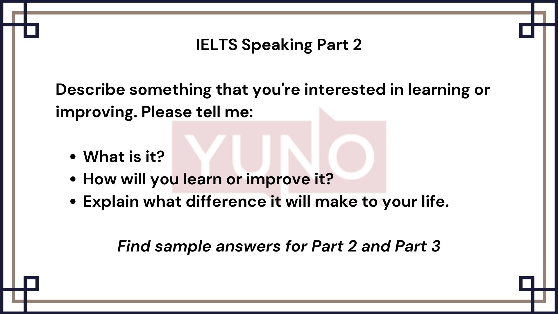 21 January 2024 IELTS Speaking Part 2 3 Learning Sample Answer