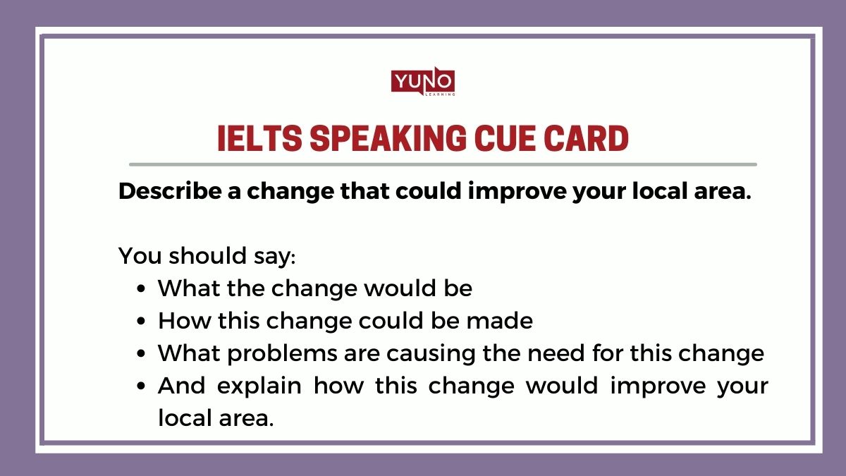 IELTS Speaking Task: Cue Card Question With Sample Answer on Neighbourhood