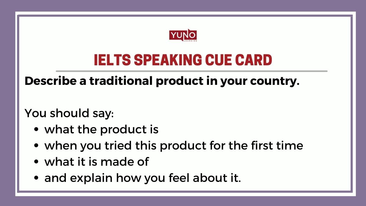 IELTS Speaking Task: Cue Card Question With Sample Answer on Products