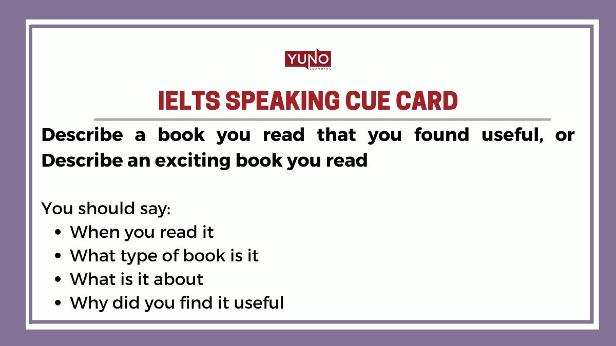 IELTS Speaking Task: Cue Card Question With Sample Answer on Books