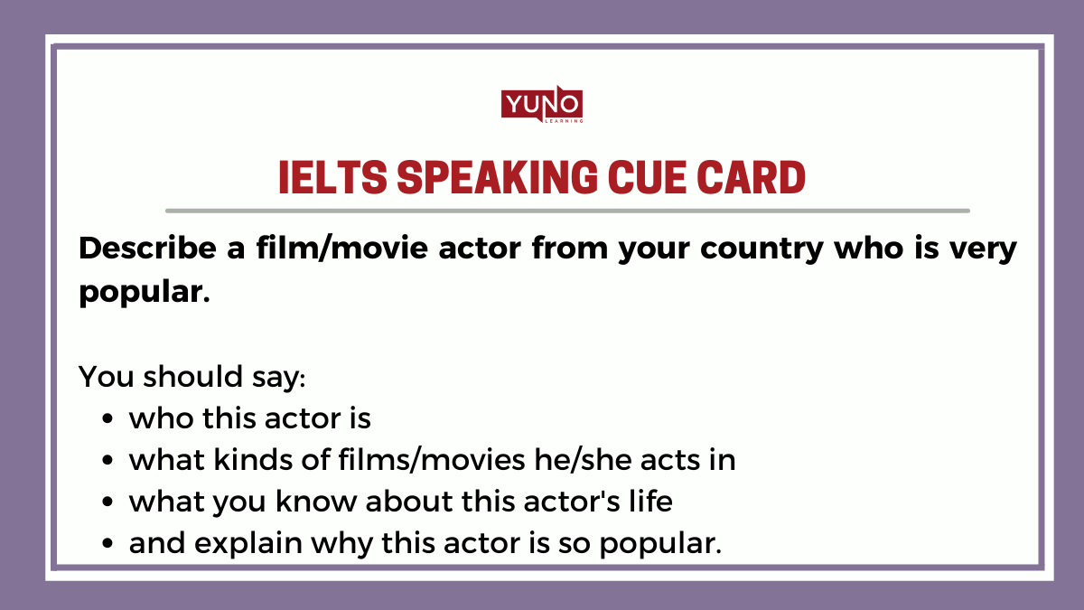 IELTS Speaking Task: Cue Card Question With Sample Answer on Films