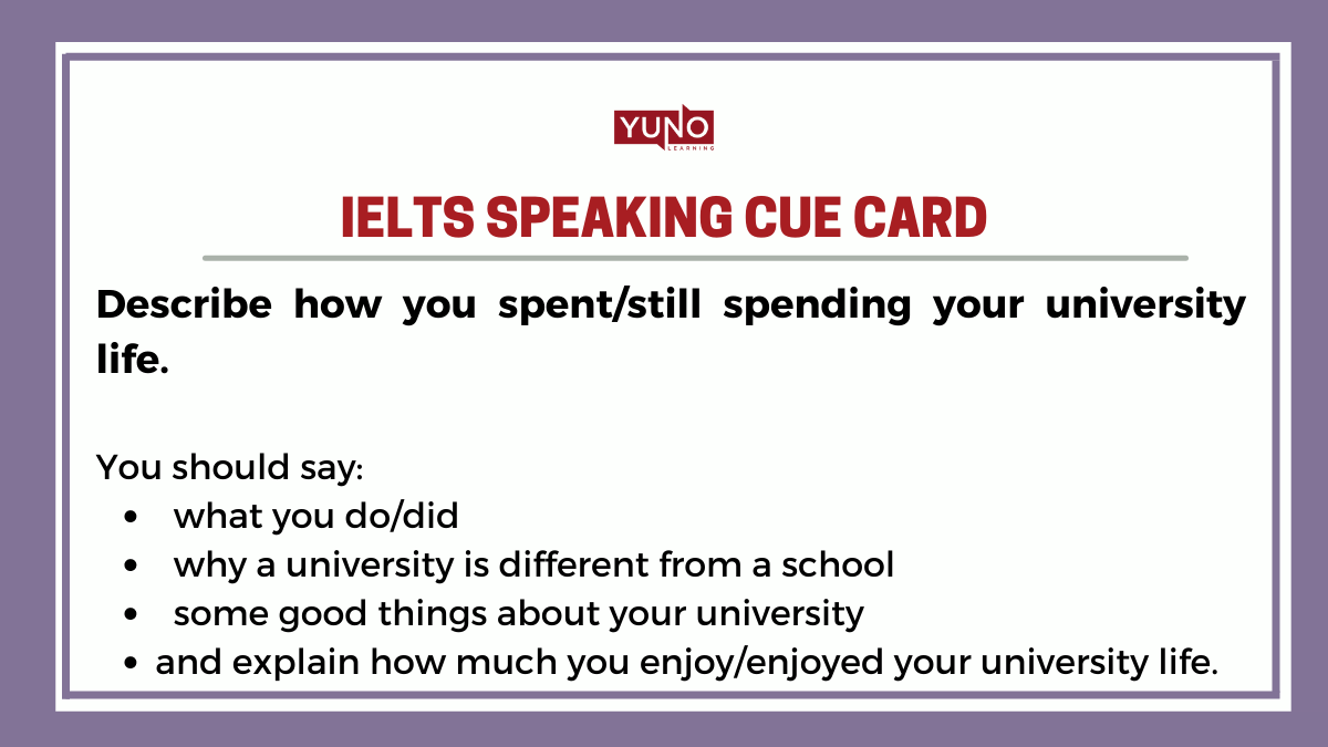 IELTS Speaking Task: Cue Card Question With Sample Answer on Study ...