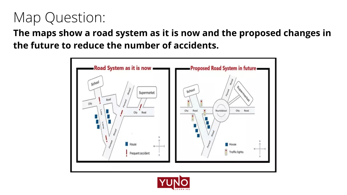 IELTS Maps Sample Answer July 2022