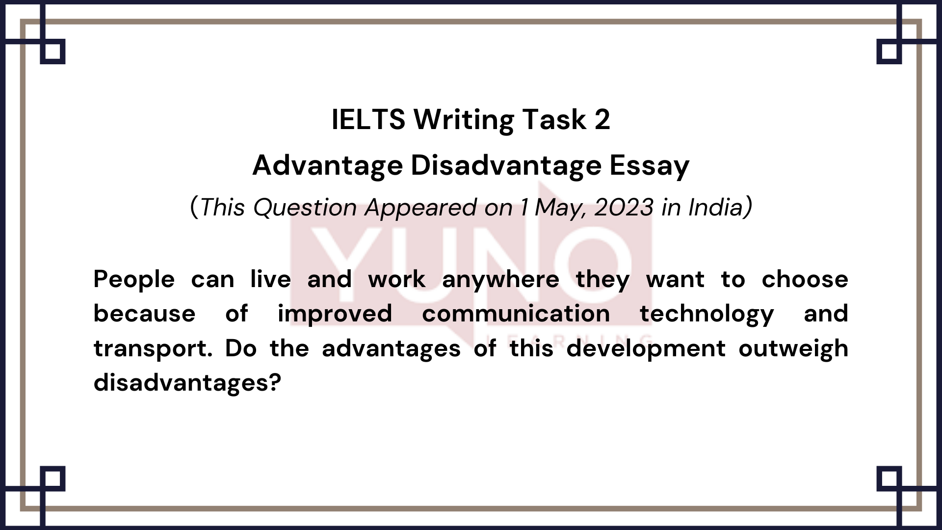 1 May 2023 IELTS Advantage Disadvantage Essay on Technology