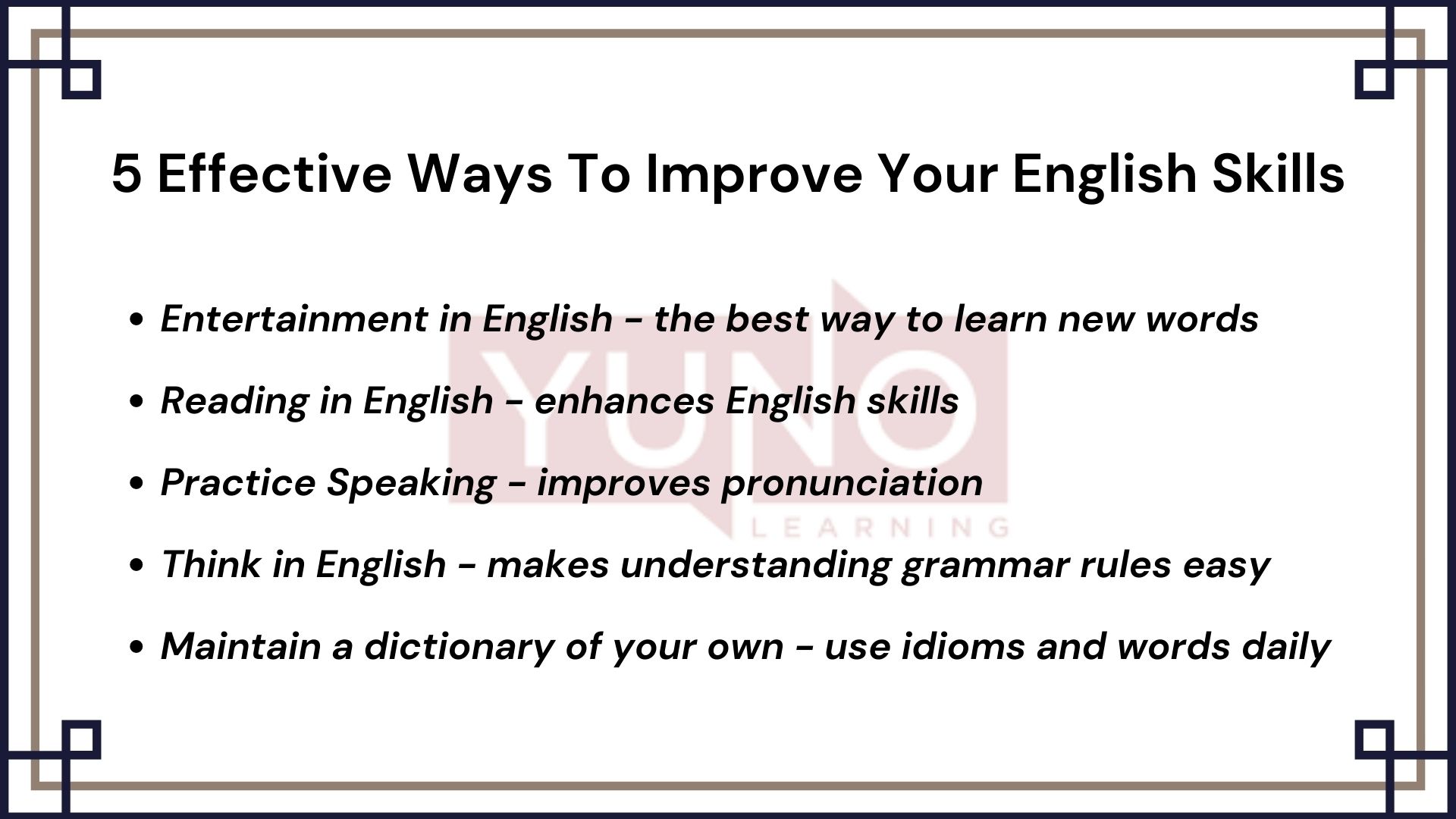 What are 5 Ways to Improve your English Skills?