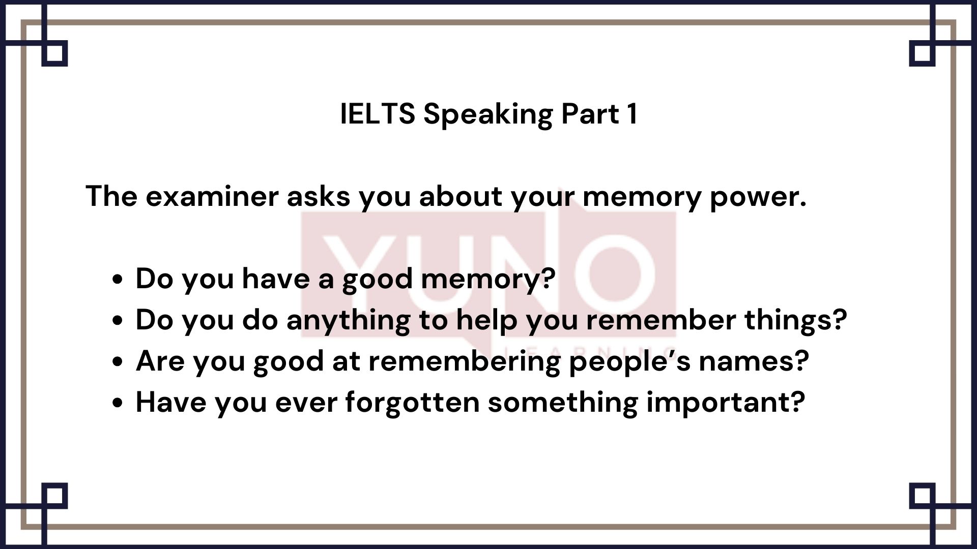11 June, 2023 IELTS Speaking Part 1 Memory Sample Answer