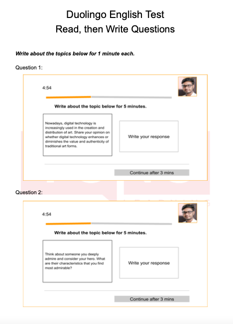Duolingo Exam Pattern For Writing, Sample Questions And Answers Pdf ...